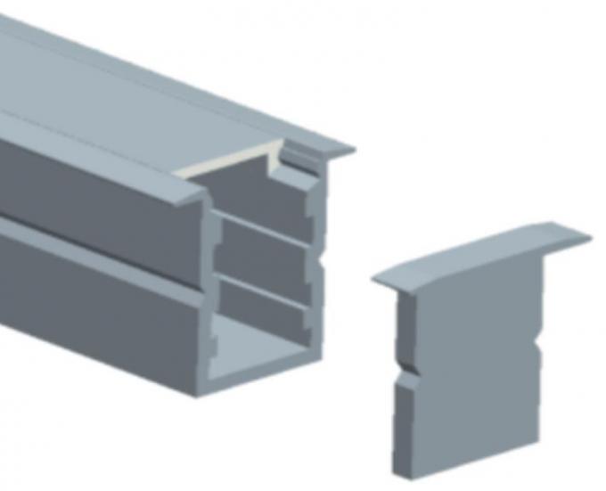 6063 LED Light Aluminium Profile 18 X 15mm Recessed Led Profile