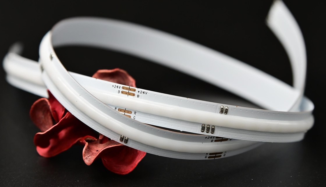 DC24V Flexible RGB LED COB Strip Light 9w 630 chips Mixed Color