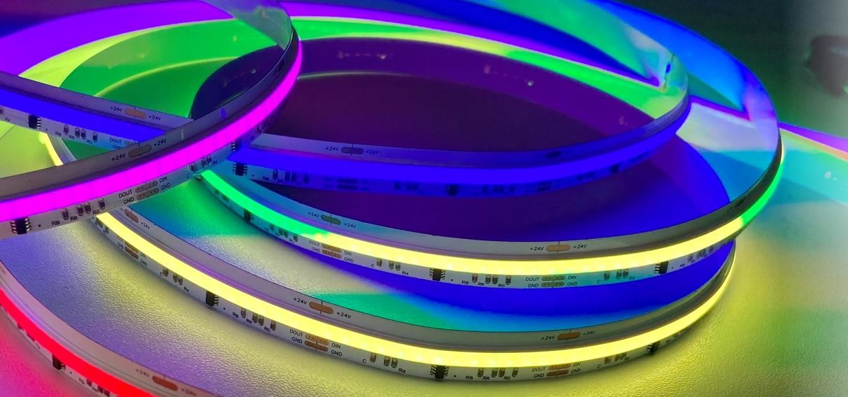 Flexible COB Pixel Strip Light 13.5w SPI Control Addressable LED Strip