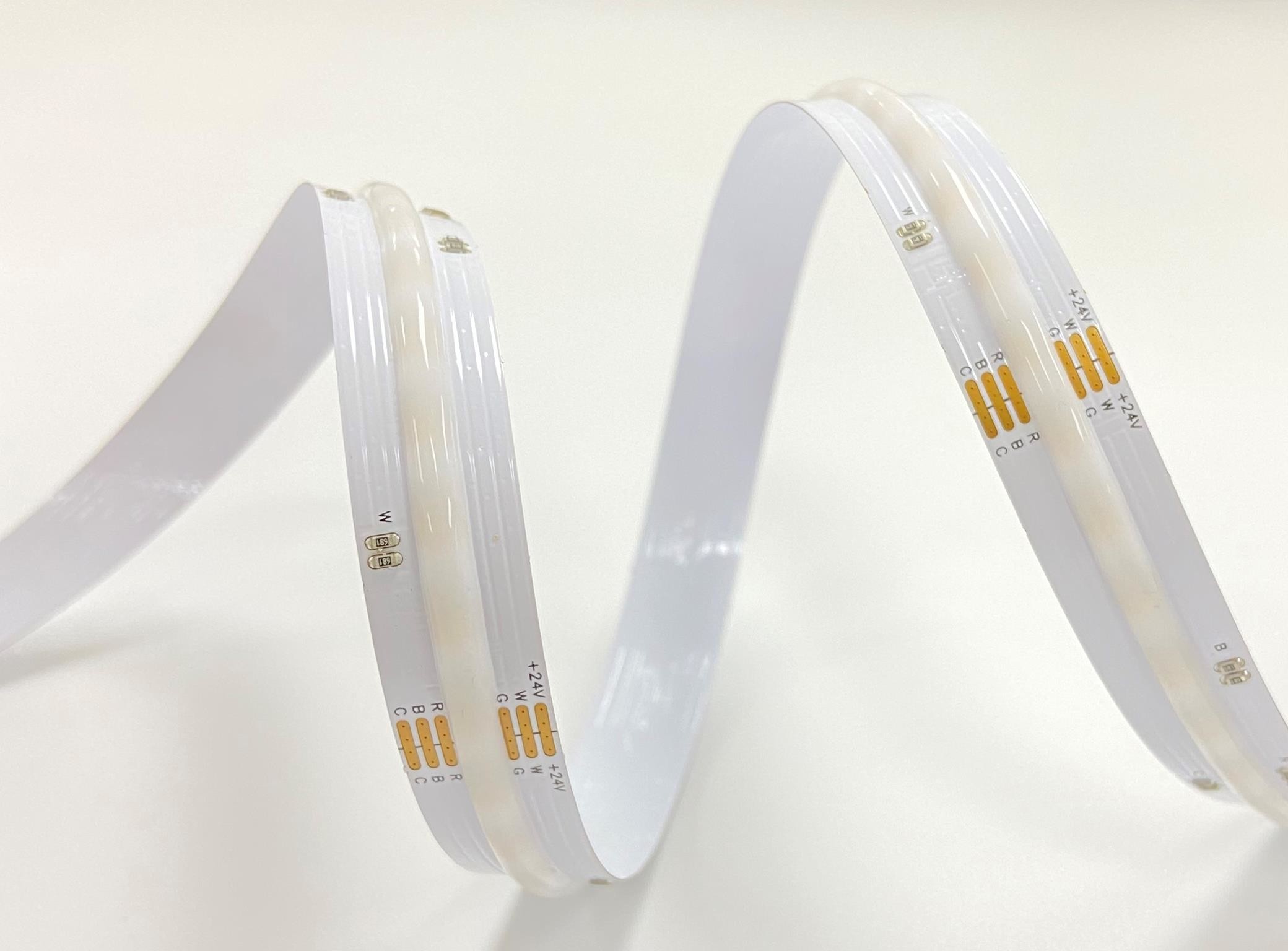 Milewood RGBW COB LED Strip 24V DC 5-In-1 Color Rgb Cw Ww Led Strip