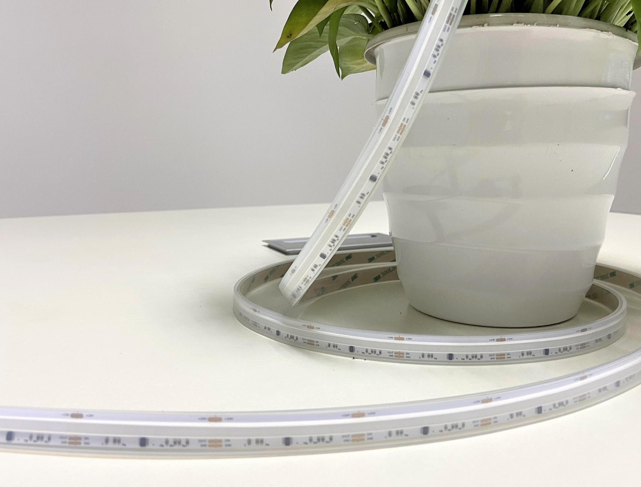 Silicon Sleeved Flexible Pixel COB LED Strip Light IP65