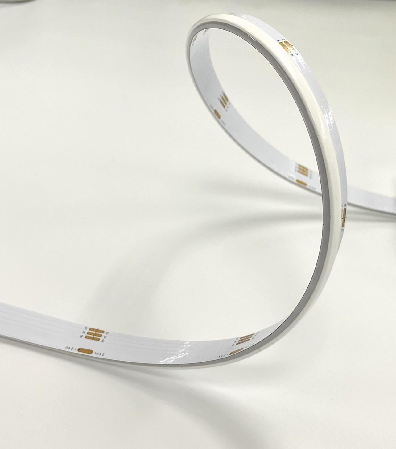 24V Rgb Cob Led Strip 378 Chips IP20 Light Sideview Premium Series